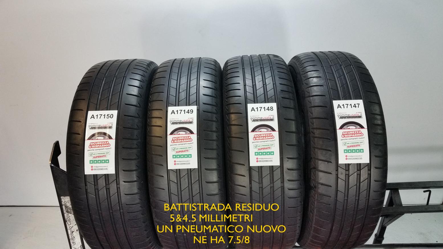 Usata: 205 60 R16 Bridgestone TURANZA T005