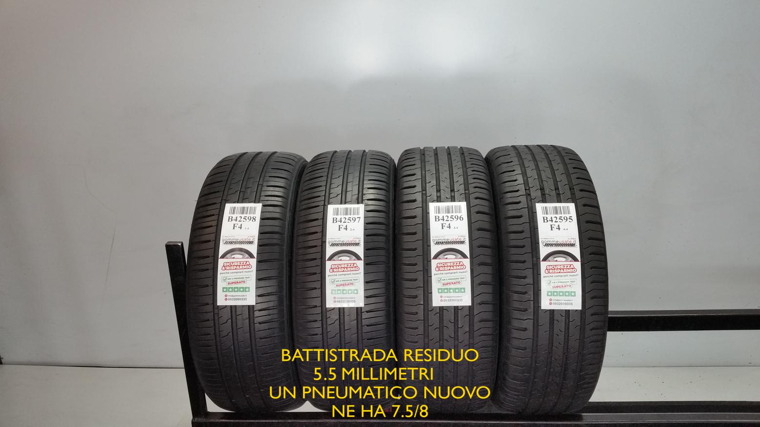 Gomme Usate 195 55 R15 Continental E CEAT estive