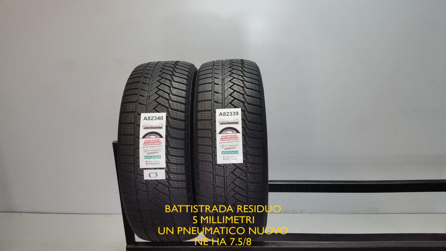 Gomme Usate 225 55 R17 Continental C.W.CONTACT TS850 P SSR invernali
