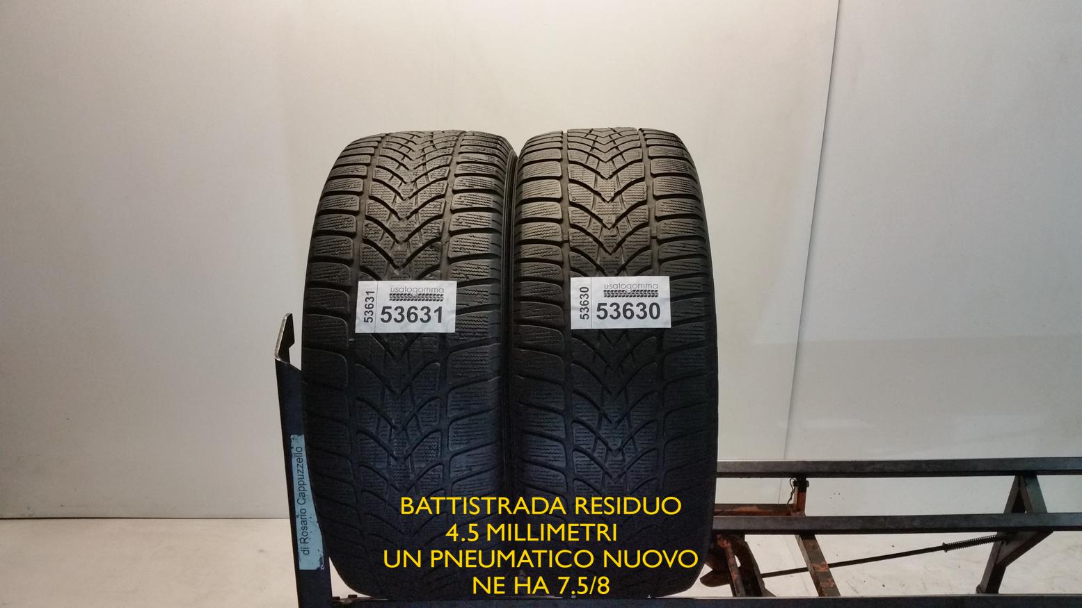Gomme Usate 225 55 R17 Dunlop SP WINTER SPORT 4D invernali