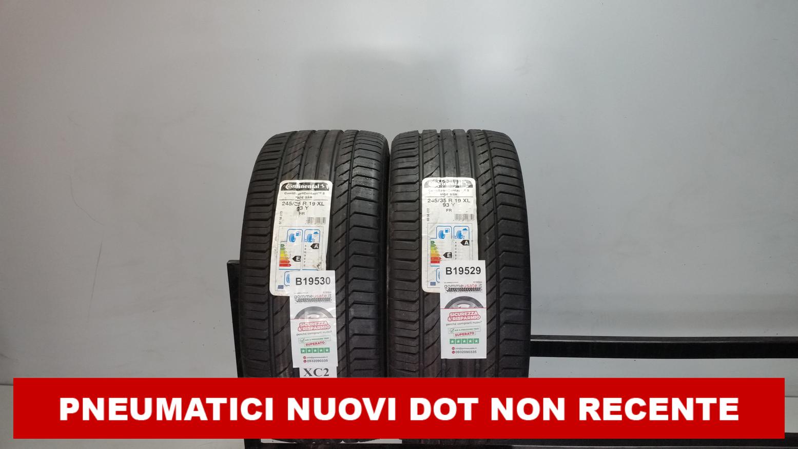 Pneumatico Nuovo: 245 35 R19 PNEUMATICI NUOVI Continental C.S.CONTACT 5 ...